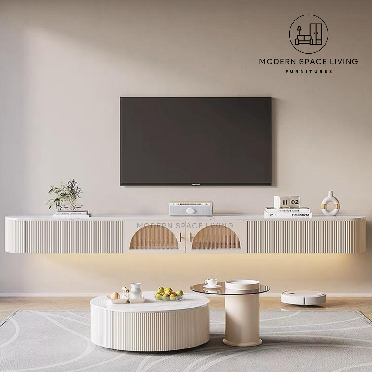 TRINITY Modern Floating TV Console – Modern Space Living