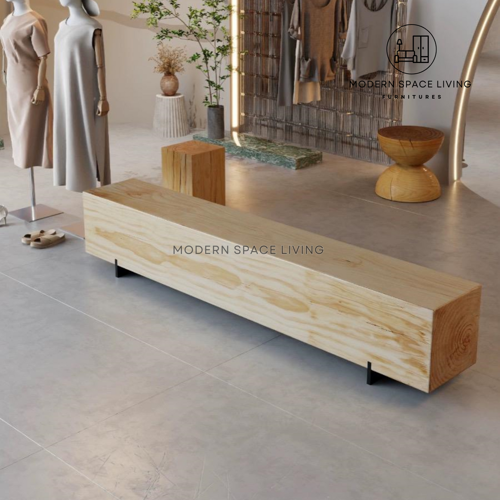 EMBER Multi-Purpose Solid Wood TV Console / Bench – Modern Space Living
