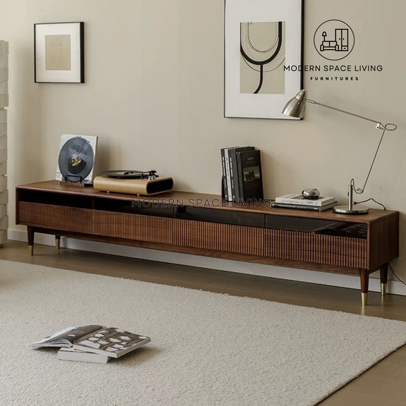 TODD Modern Solid Wood TV Console – Modern Space Living