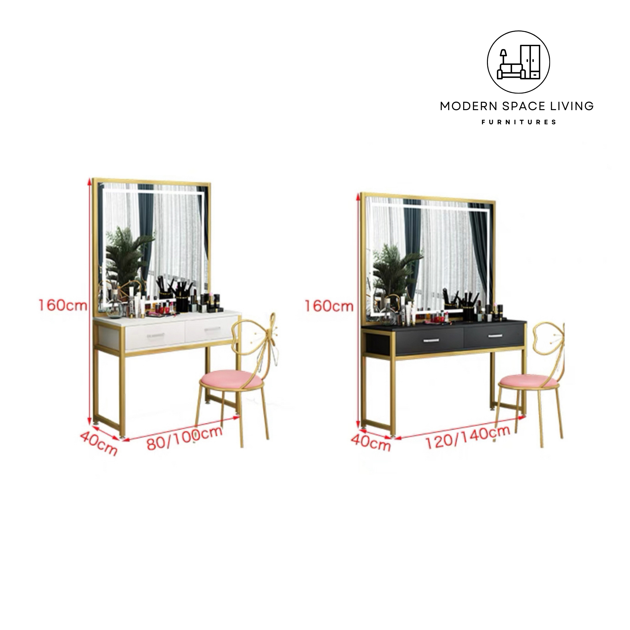 GETTA Modern LED Dressing Table – Modern Space Living