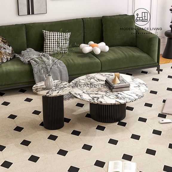 PREMIUM | JUNIA Modern Marble Coffee Table – Modern Space Living