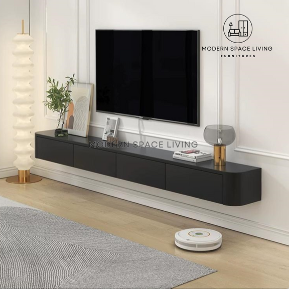 DANVELLE Modern Floating TV Console – Modern Space Living