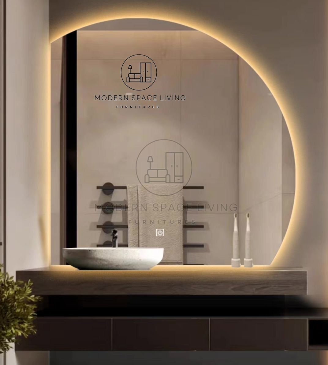 ALISA Modern Bathroom LED Mirror – Modern Space Living