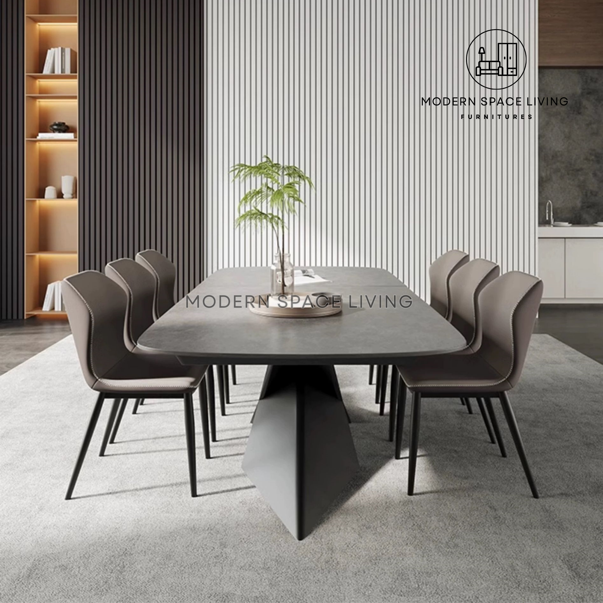 VIOLA Modern Sintered Stone Extendable Dining Table – Modern Space Living