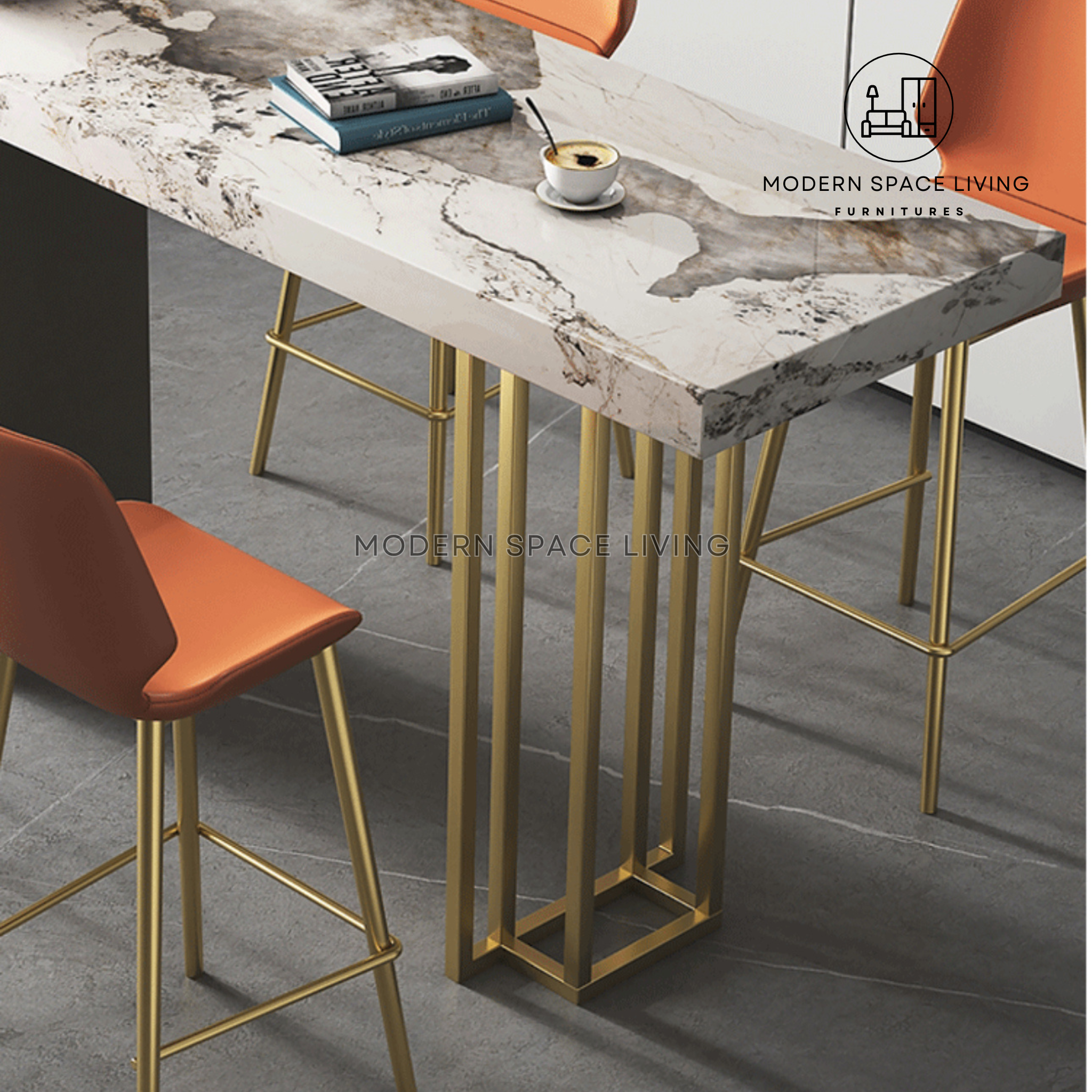VINNA Modern Sintered Stone Bar Table – Modern Space Living