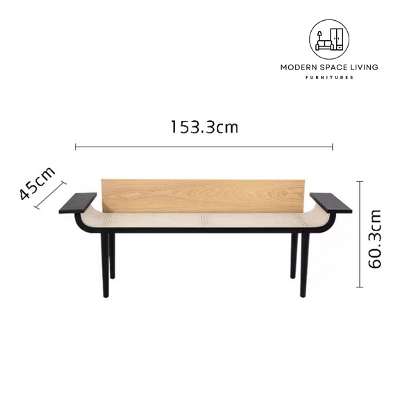 FREDA Japandi Bench – Modern Space Living