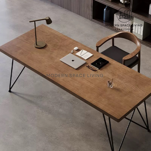 RITA Modern Solid Wood Desk – Modern Space Living