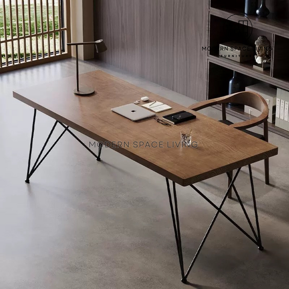 RITA Modern Solid Wood Desk – Modern Space Living