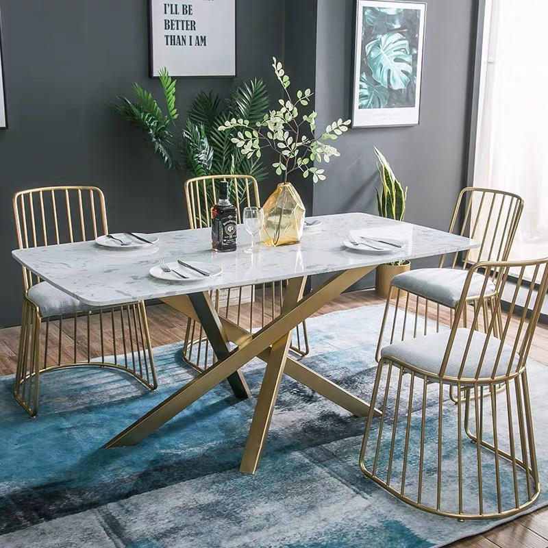 KYLENA Modern Marble Dining Table – Modern Space Living
