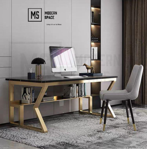 TIARA Modern Sintered Stone Desk – Modern Space Living