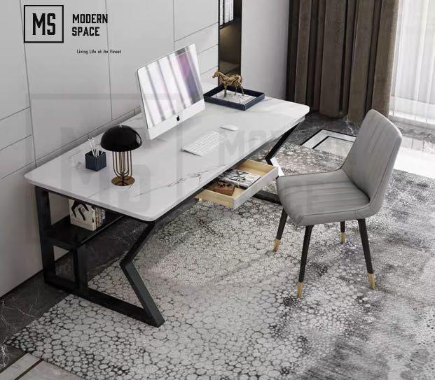 TIARA Modern Sintered Stone Desk – Modern Space Living