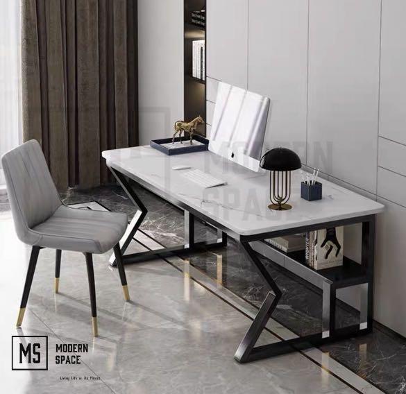 TIARA Modern Sintered Stone Desk – Modern Space Living