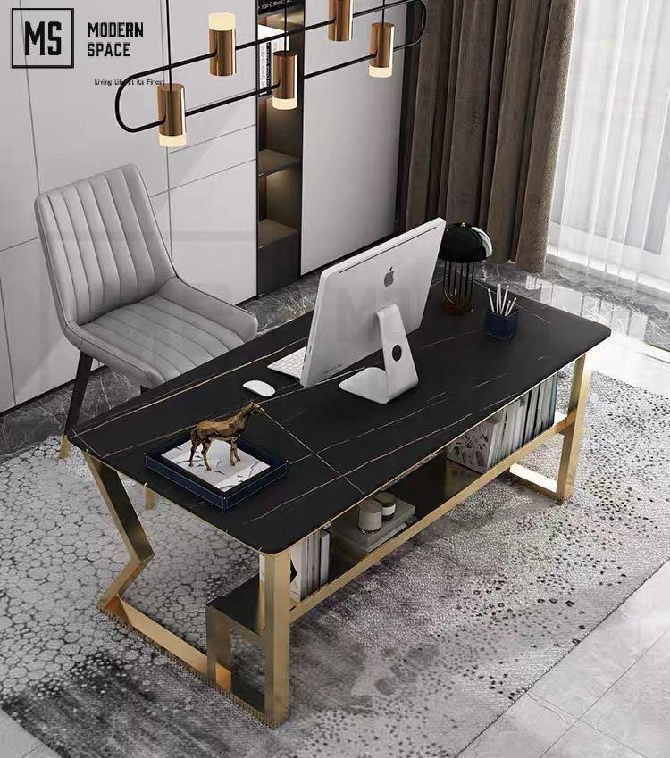 TIARA Modern Sintered Stone Desk – Modern Space Living