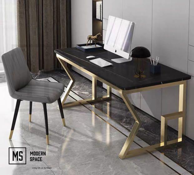 TIARA Modern Sintered Stone Desk – Modern Space Living