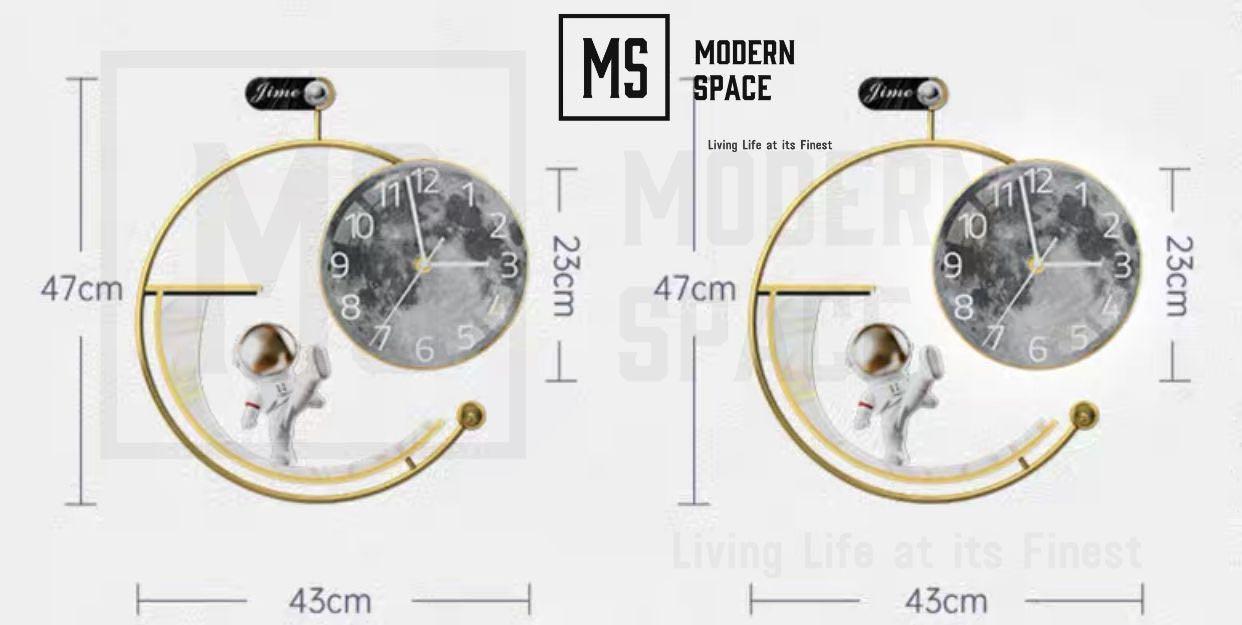 ASTRONAUT Designer Wall Clock – Modern Space Living
