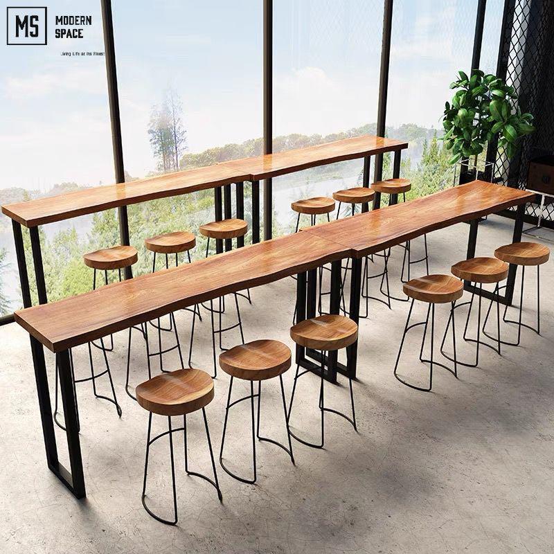 FRANCIS Solid Wood Bar Table – Modern Space Living
