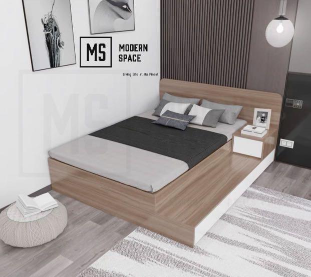 NAGOYA Japanese Storage Platform Bed Frame – Modern Space Living