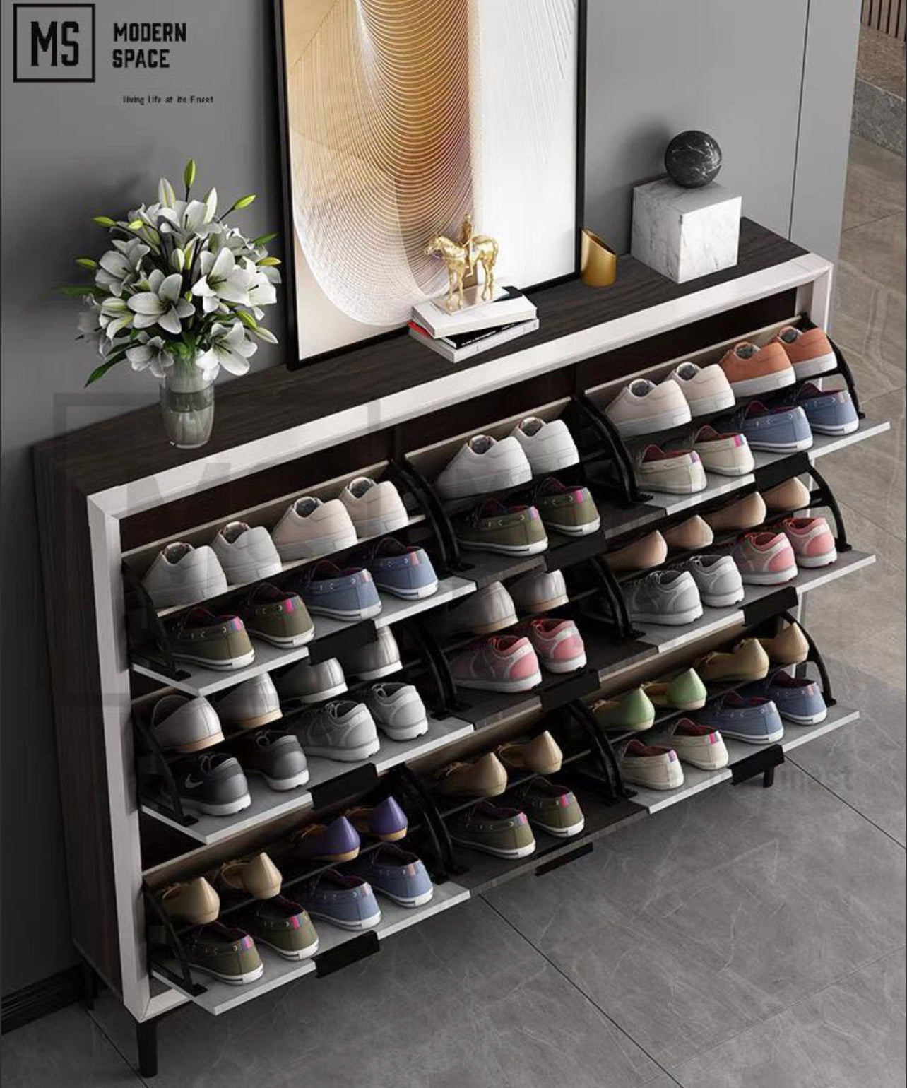 SKYE Modern Slim Shoe Cabinet – Modern Space Living