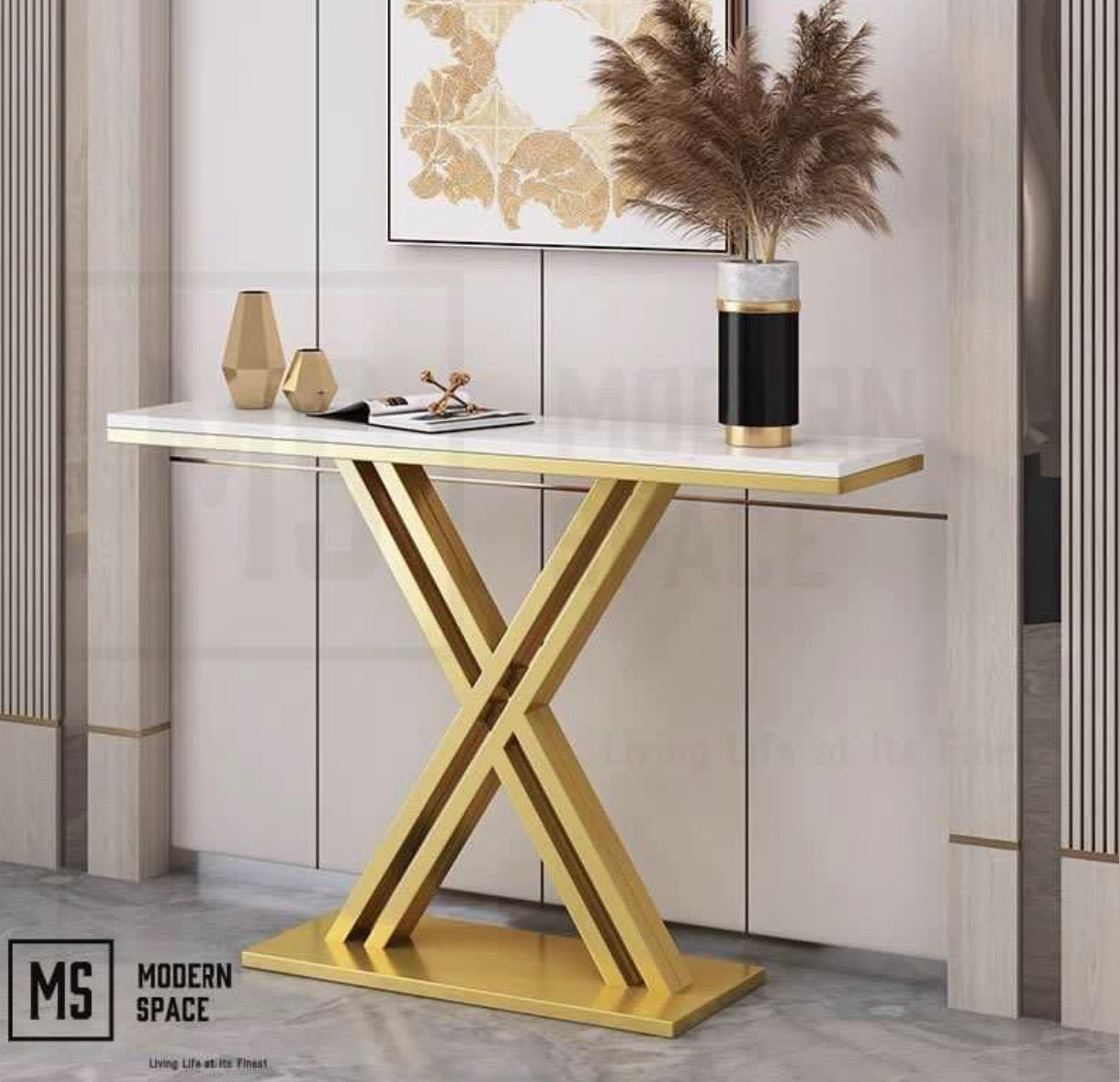 X-Cross Modern Hallway Console – Modern Space Living