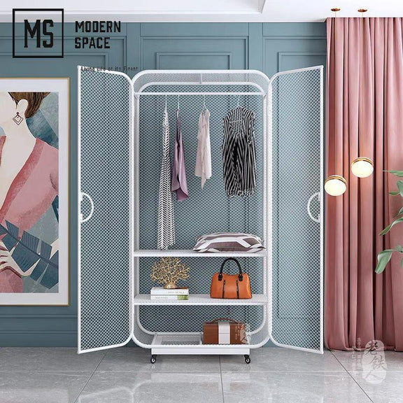 JACEY Modern Wire Mesh Wardrobe – Modern Space Living