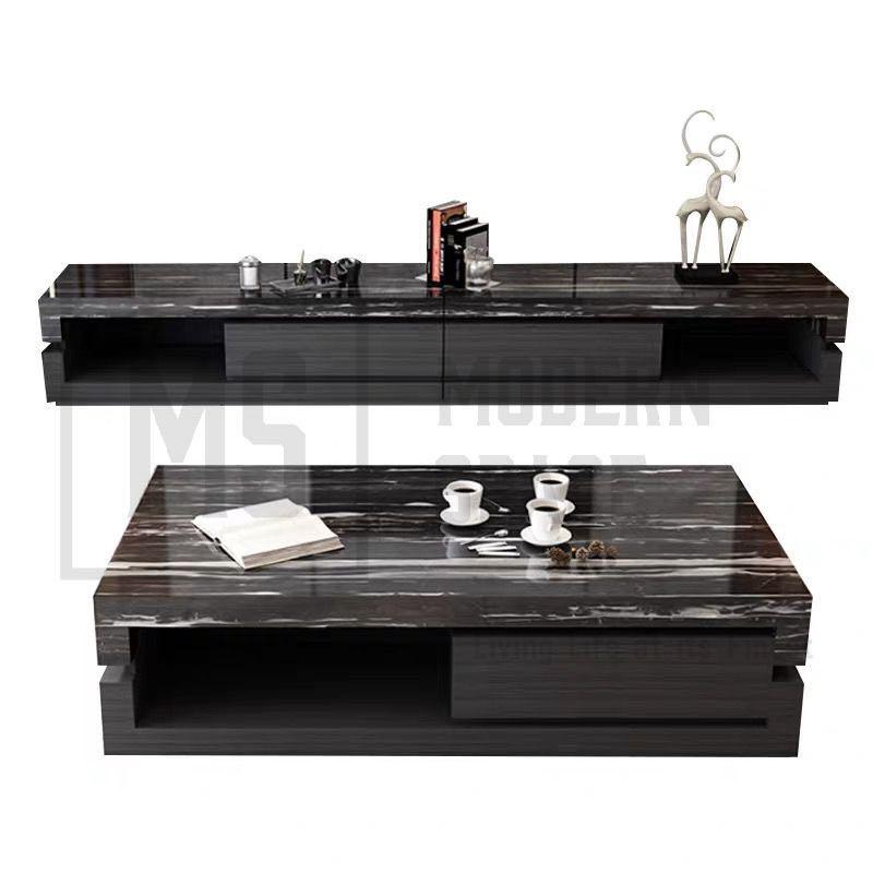 JOSEPH Modern Marble TV Console / Coffee Table – Modern Space Living