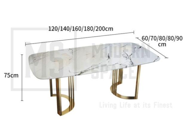 KASARI Modern Marble Dining Table – Modern Space Living