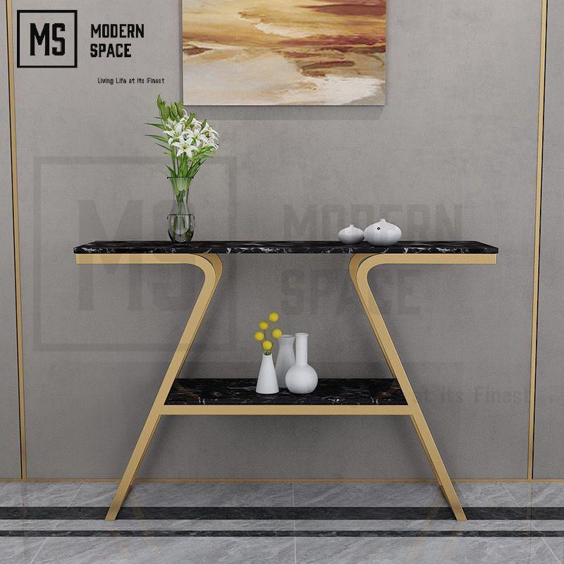KEYLE Modern Marble Hallway Console – Modern Space Living