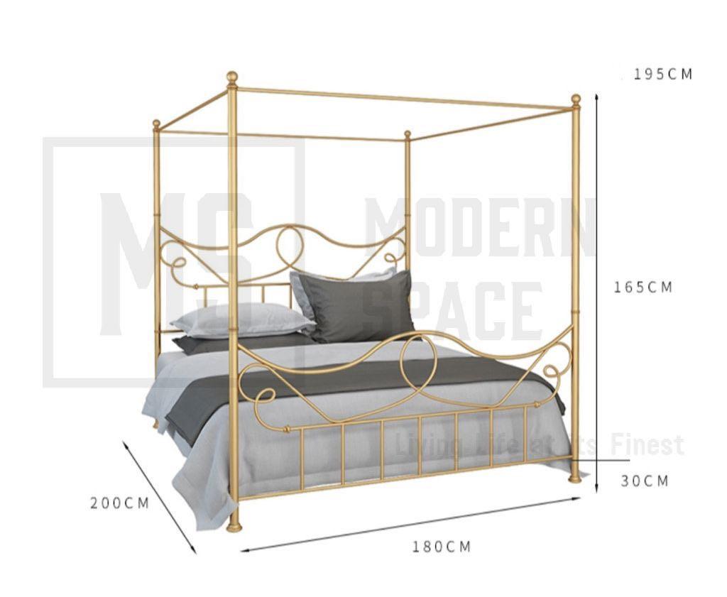 ANGEL Canopy Bed Frame – Modern Space Living
