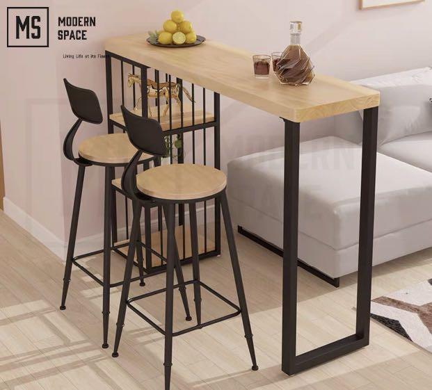 LINCON Industrial Bar Table – Modern Space Living