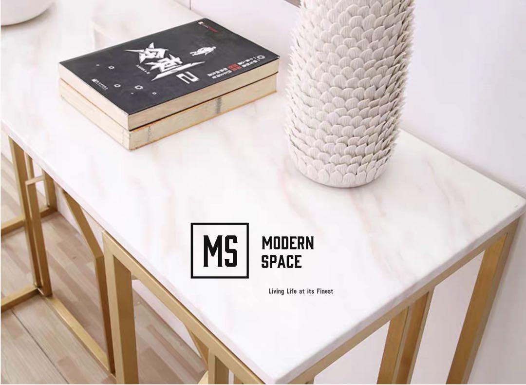 LINNY Luxury Marble Hallway Console – Modern Space Living