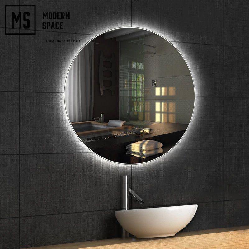 LISISA Round LED Mirror – Modern Space Living