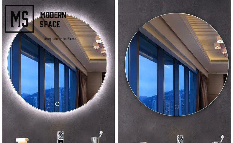 LISISA Round LED Mirror – Modern Space Living