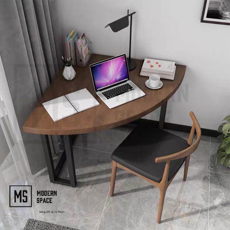 YARA Solid Wood Corner Desk – Modern Space Living