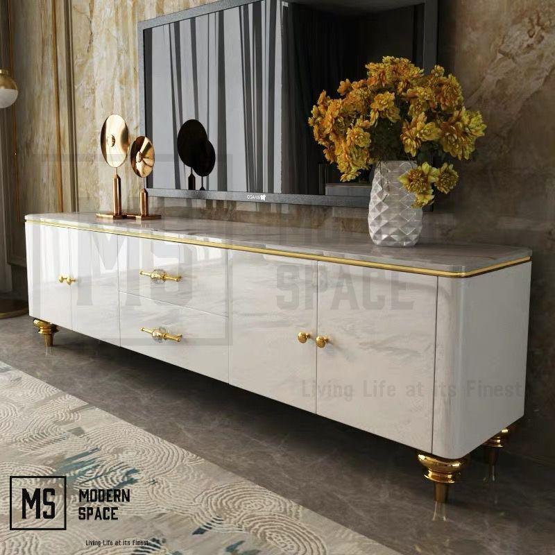 STELLA Modern Marble TV Console / Coffee Table – Modern Space Living