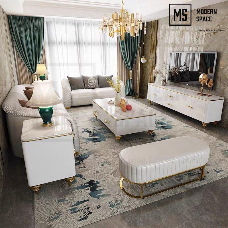 STELLA Modern Marble TV Console / Coffee Table – Modern Space Living